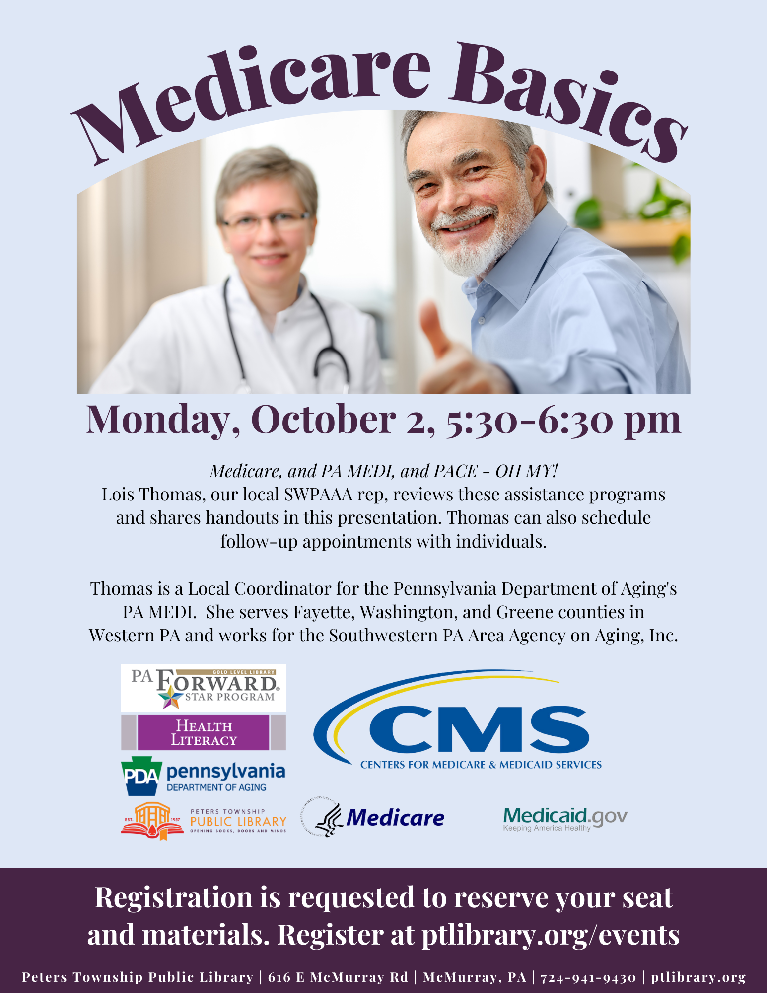 Medicare Basics | Peters Township Public Library Medicare Basics | Peters Township Public Library